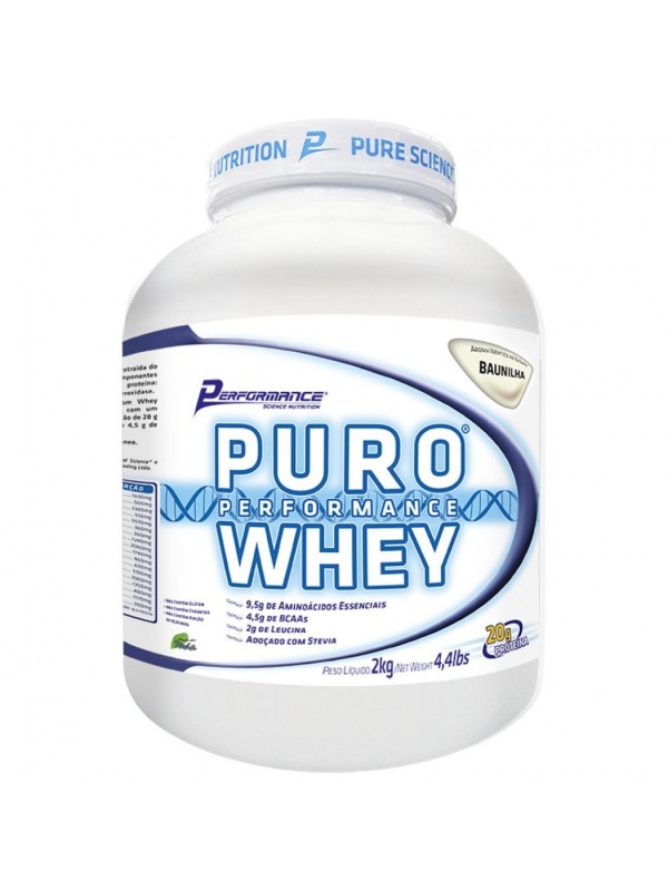 PURO WHEY 2kg PERFORMANCE NUTRITION Suplementos Nutricionais